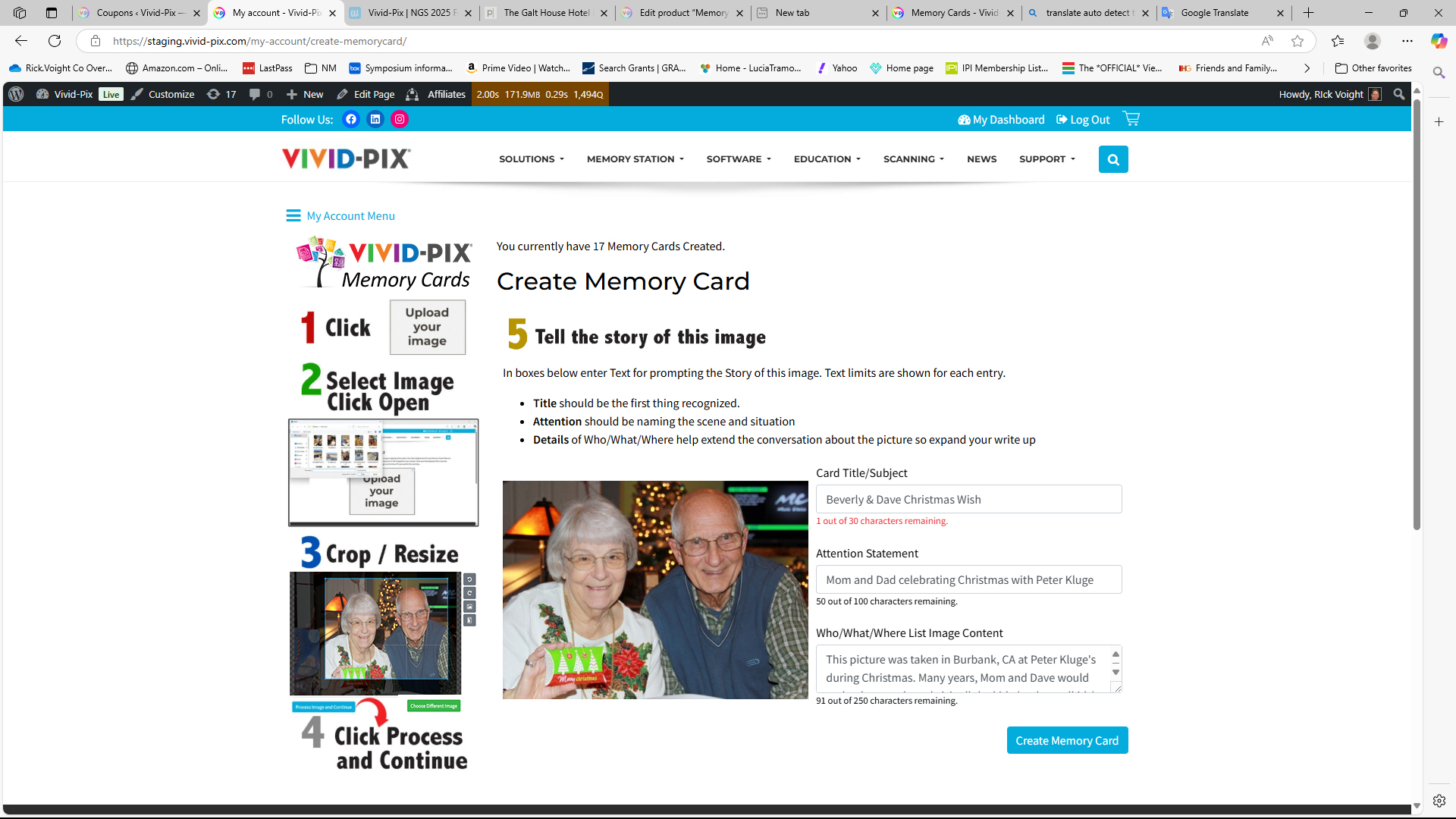 Memory Cards - Vivid-Pix